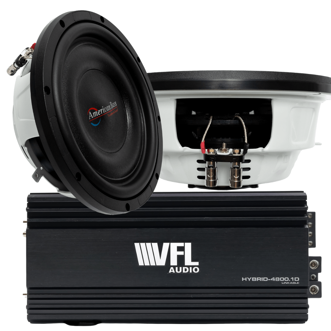 Power Pack: 2 Titanium 10 Slim Subwoofers + VFL Hybrid 4800.1 Amplifie