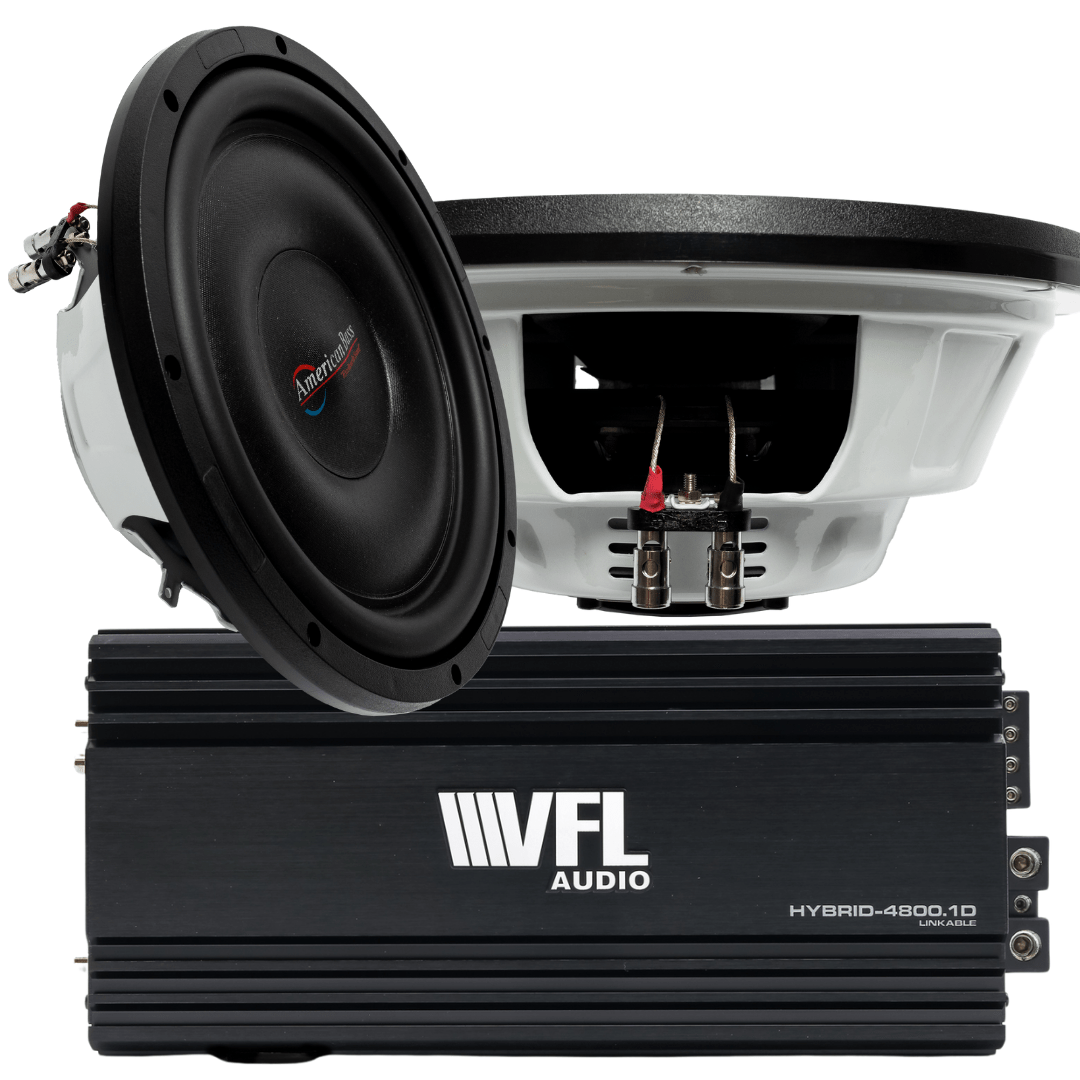 Power Pack: 2 Titanium 12 Slim Subwoofers + VFL Hybrid 4800.1 Amplifie