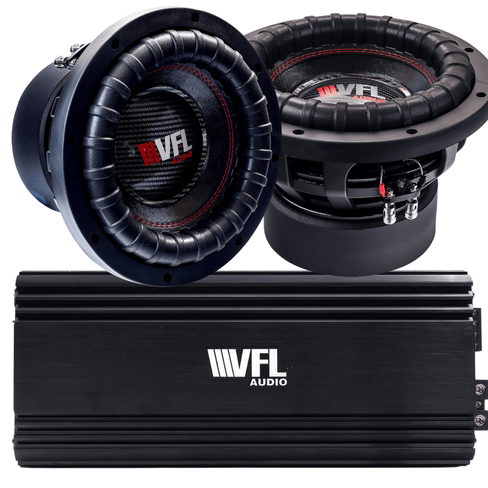 Power Pack: 2 VFL 10 D4 Subwoofers + VFL Stealth 5500.1D Amplifier