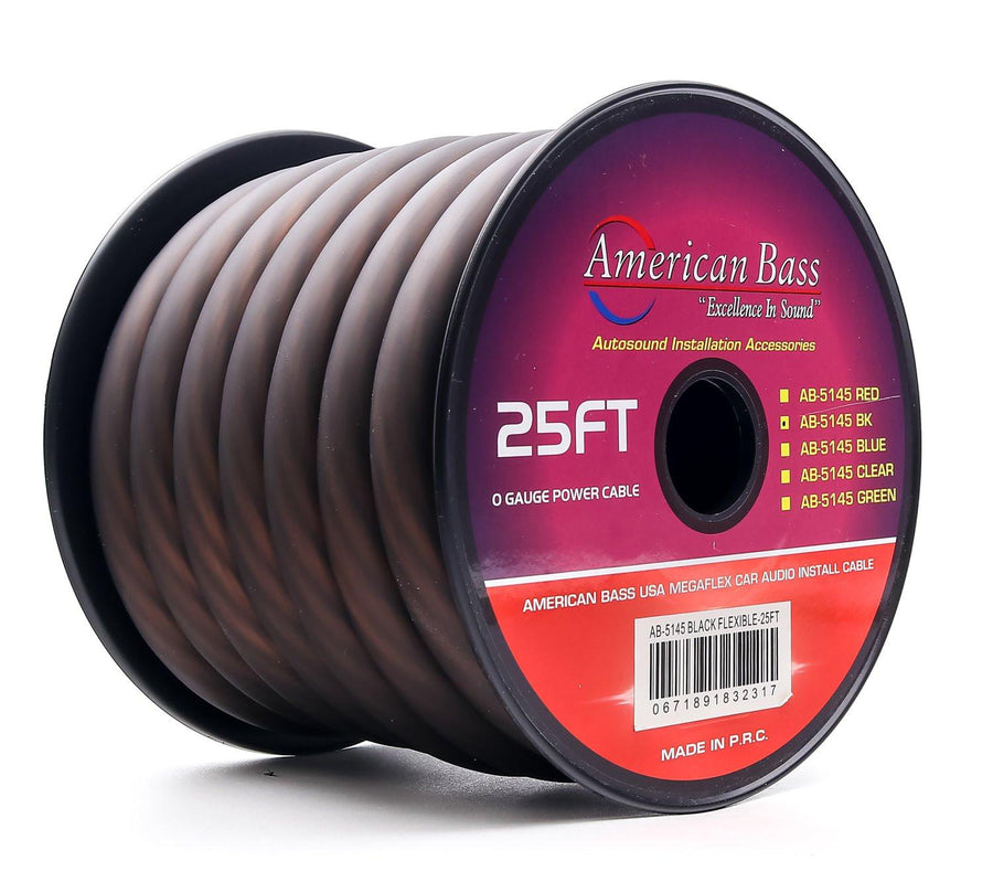 1/0 Gauge Mega Flex Power Cable | Car Audio Equipment