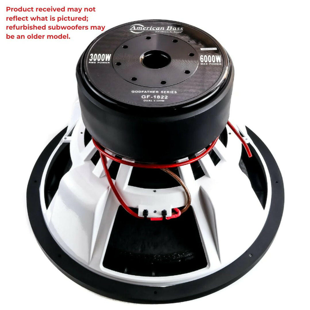 Godfather 18" Subwoofer | American Bass | Subwoofer Box